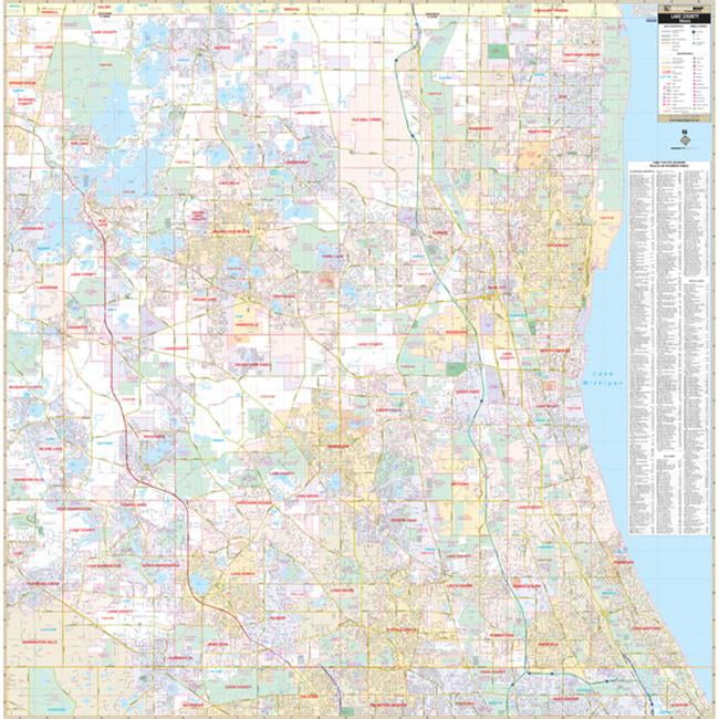 Univarsal 911841214009-54x54.5-LAM 54 x 54.5 in. Lake County, Illinois ...