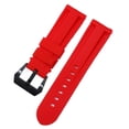 22mm 24mm 26mm Rubber Silicone Watch Band Strap Women Men Red Black ...