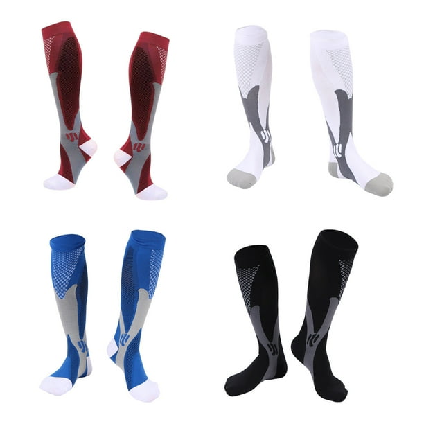 4 Pairs Compression Socks for Men and Women Compression Stockings ...