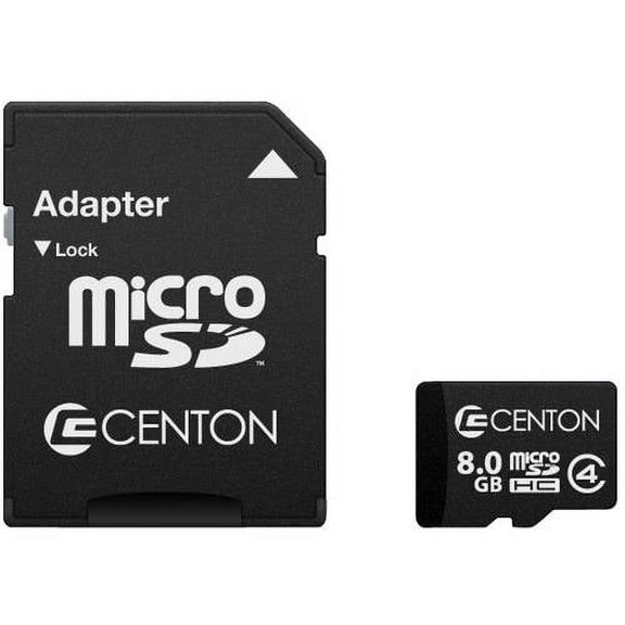 Transcend 8GB High Speed Compact MicroSDHC Class 4 Memory Card with ...
