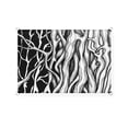 Abstract Black Line Sun Shade Sail 8'X10' Tree Trunk Texture Modern ...