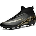 Mens high-top soccer cleats turf football shoes big kid Boys Girls ...