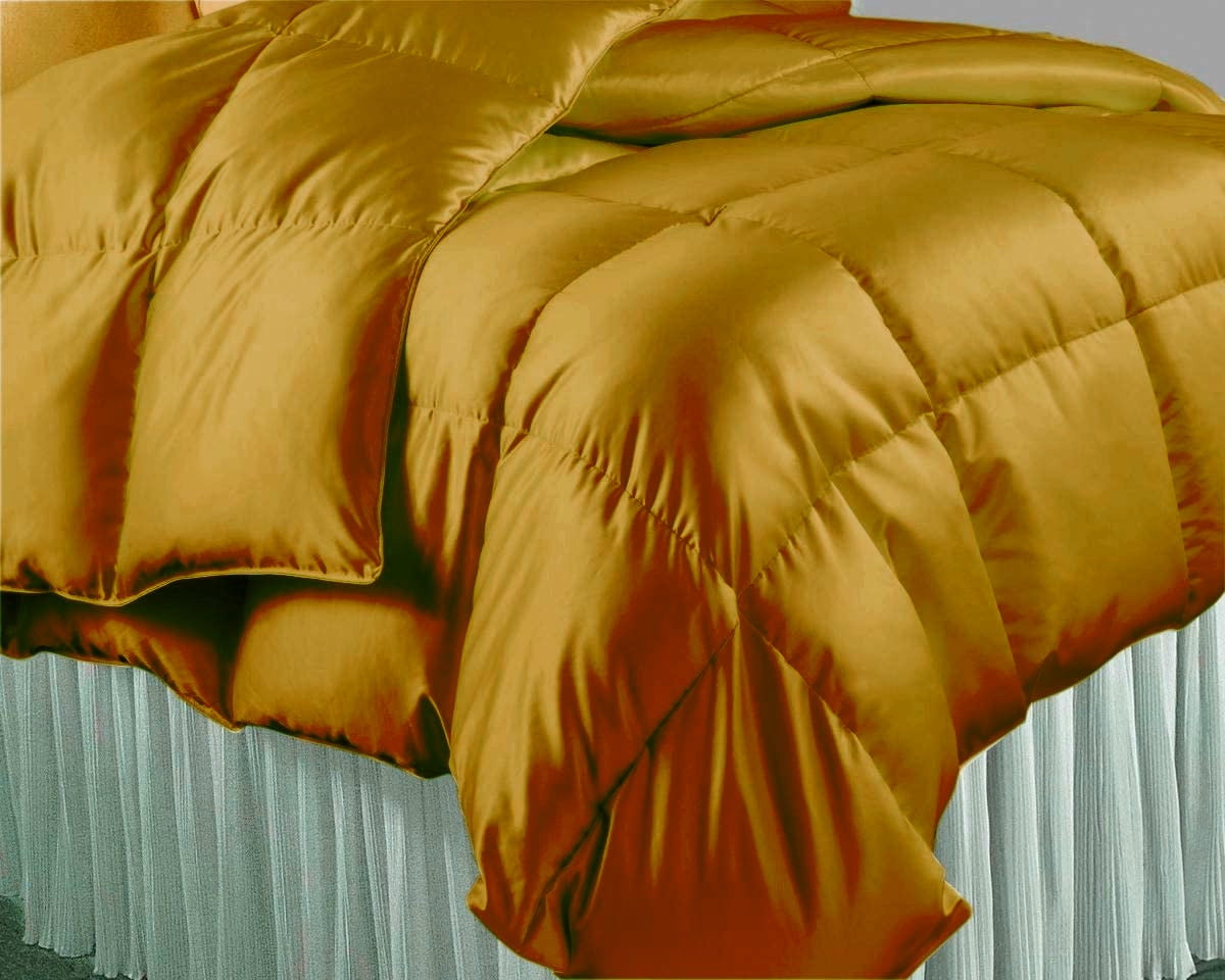 Emperor King Comforter Set Satin Mustard 500 GSM Duvet Comforter Set Emperor King Comforter Set Satin Mustard 500 GSM Duvet Comforter Set