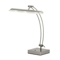 Lite Source Halotech Flexible Adjustable LED Desk Lamp - Black, Space-Saving, 8W - Walmart.com