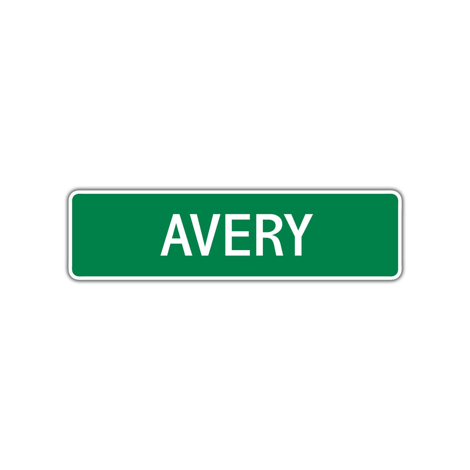 Avery Girls Children Name Letter Printed Plaque Decoration Label Indoor ...