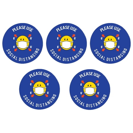 5 Pieces Directional Decal Floor Sign Waterproof Wear-resistant ...