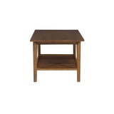 Linon Charlotte Coffee Table, Brown, 18.5 inches Tall - Walmart.com