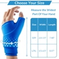 Hot Cold Therapy Wrap for Wrist and Thumb, Reusable Gel Ice Pack Hand ...