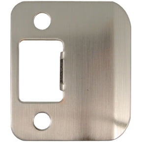 Round Corner Extended Lip Strike Plate, 2-1/4" x 1-1/2", (2" Overall ...