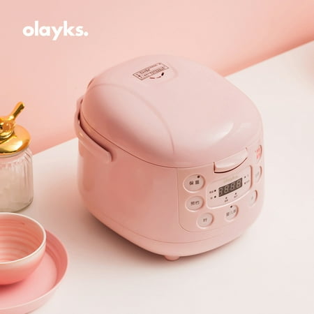 Household mini rice cooker 2L fully automatic small rice cooker，pink ...