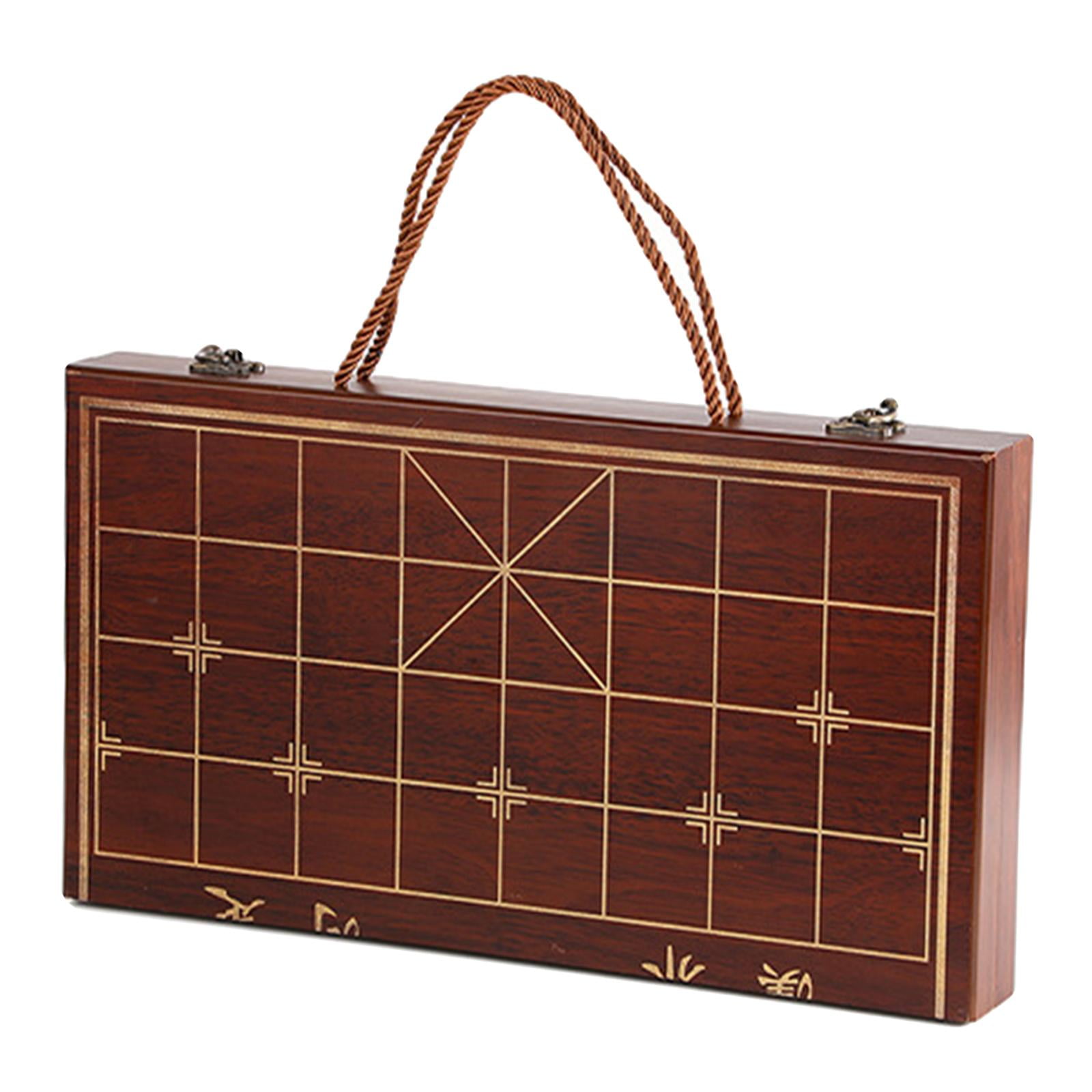 Wooden Chess Board, Educational Portable board Without Pieces Chinese ...