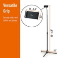 DURABLE TWIST Black Floor Stand for Tablet, iPad, iPhone, Android ...