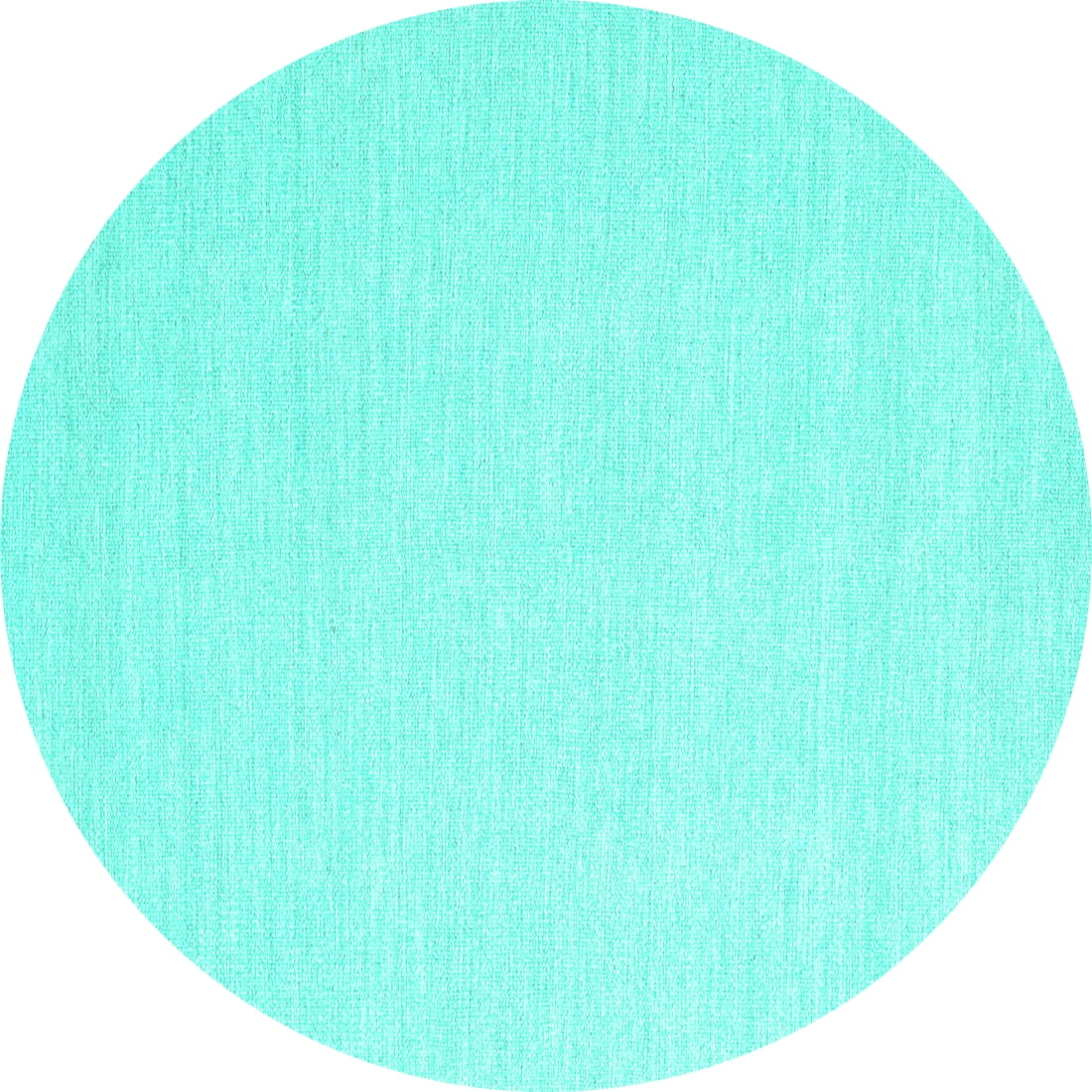 Ahgly Company Indoor Round Solid Turquoise Blue Modern Area Rugs, 7 ...