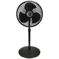 Lasko 16" Performance Pedestal Fan, Adjustable Height, 3 Speeds, 53" H ...