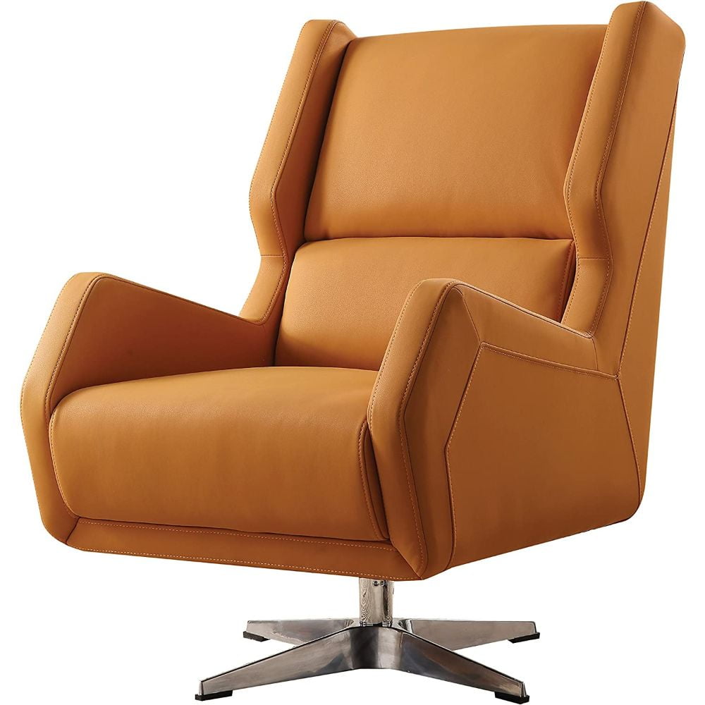 Accent Orange Chair with Swivel Seat - Walmart.com - Walmart.com