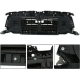 SHZAITOR Front Bumper Grille High Gloss Black Frame with Base Assembly ...