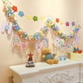 AURIGATE 78.7in Easter Colorful Pastel Paper Garland, Multi-Layered ...