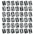 Black Plastic Alphabet Stencils for DIY Crafts with Durable and ...