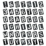 Black Plastic Alphabet Stencils for DIY Crafts with Durable and ...