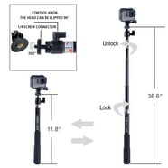 onn. Floating Selfie Stick For Gopro Cameras And Smartphones - Walmart.com