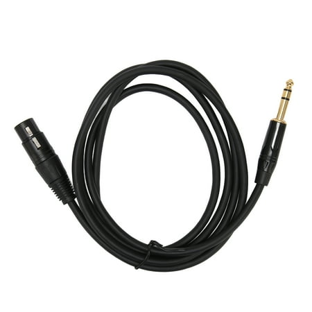 XLR Female To 1/4 Inch TRS Cable, XLR 3 Pin Female To 6.35mm TRS Jack ...
