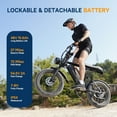 Movcan 20" Fat Tire Electric Bike for Adult, 500W Mountain Ebike, 48V 15.6Ah Removable Battery ...