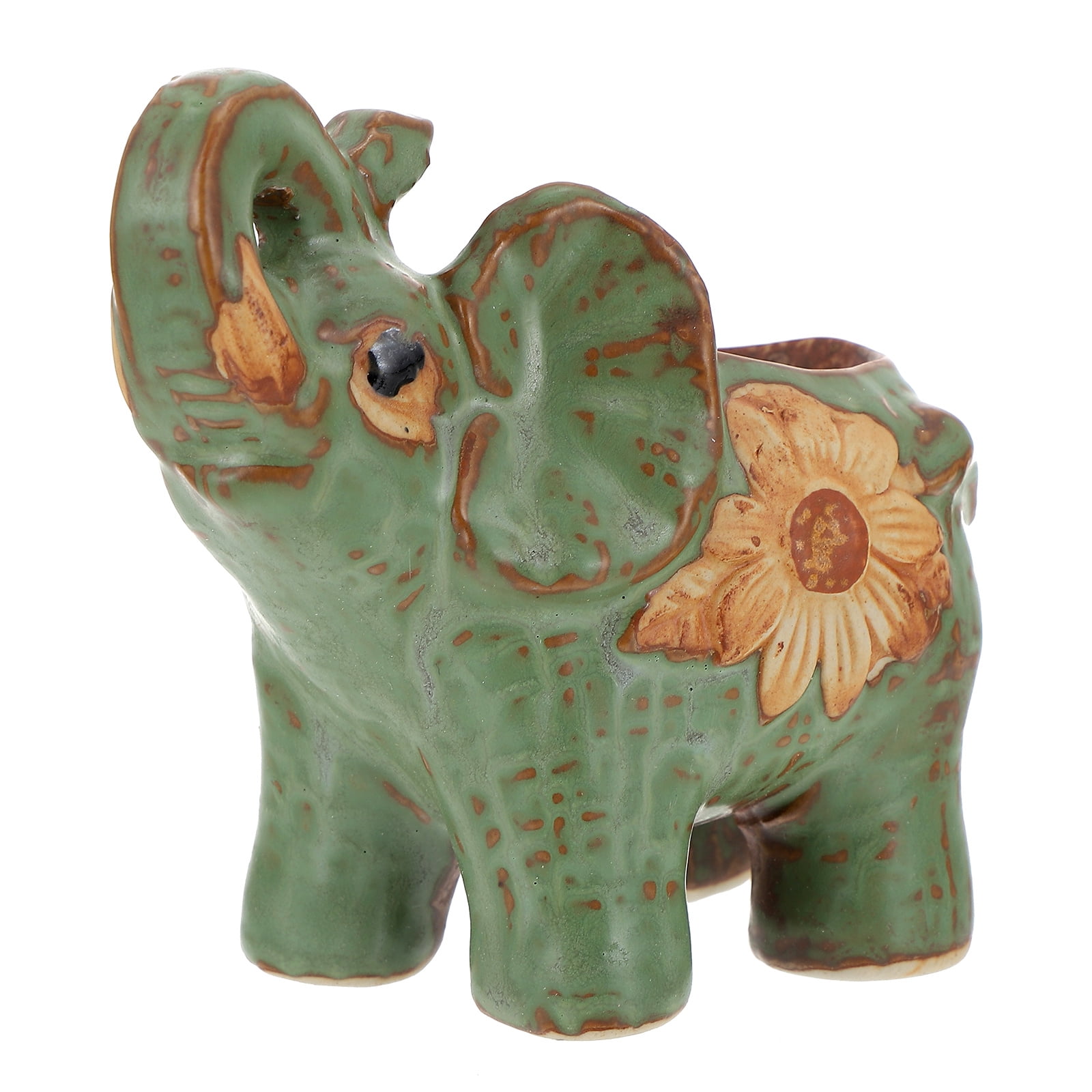 Click here for Har Adhesive Ceramic Flower Pot Elephant Shaped Su... prices
