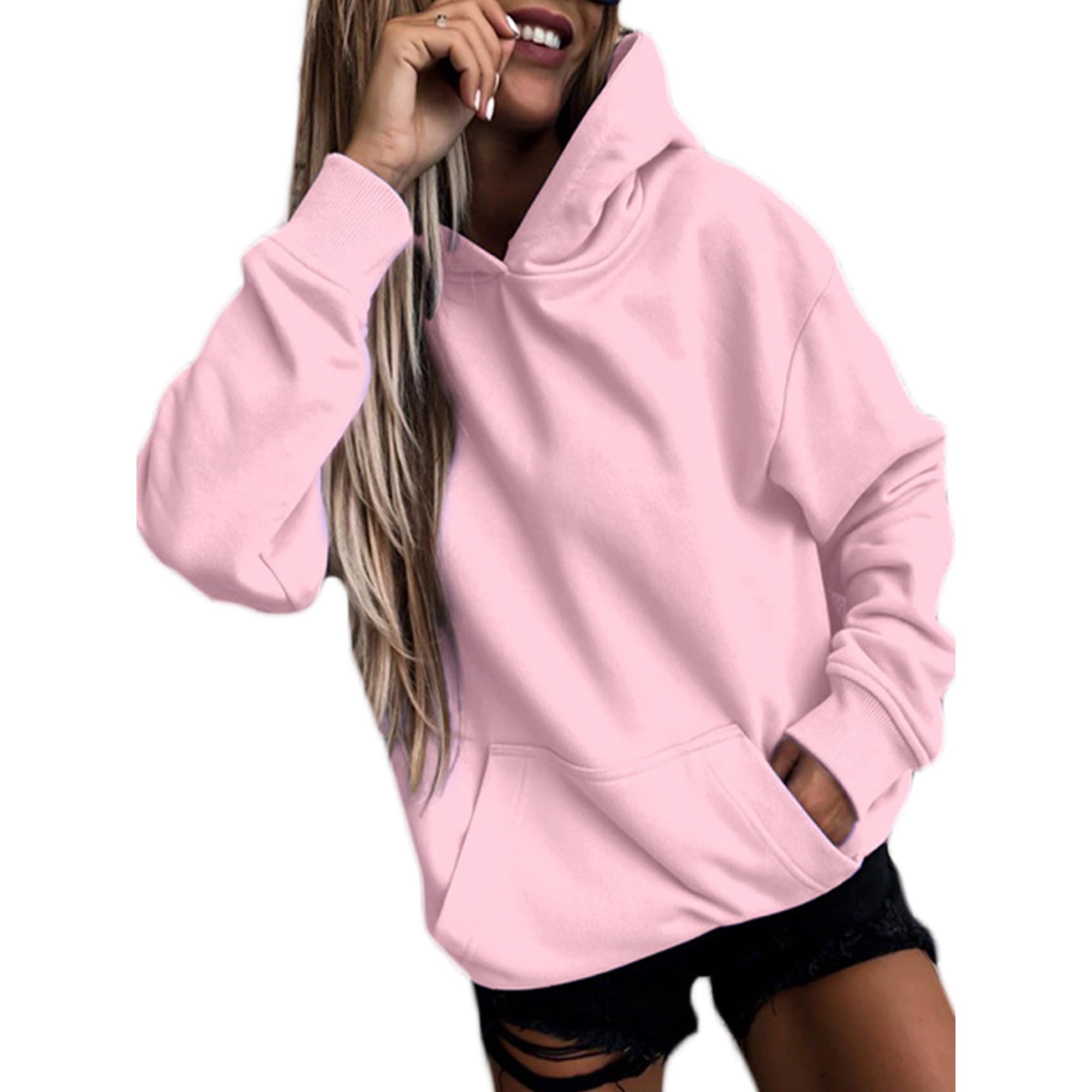 Click here for Bellella Women Hoodies Long Sleeve Pullover Solid... prices