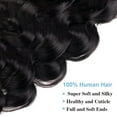 Clip in Hair Extensions Long Body Wavy Curly Black Human Daily Party ...