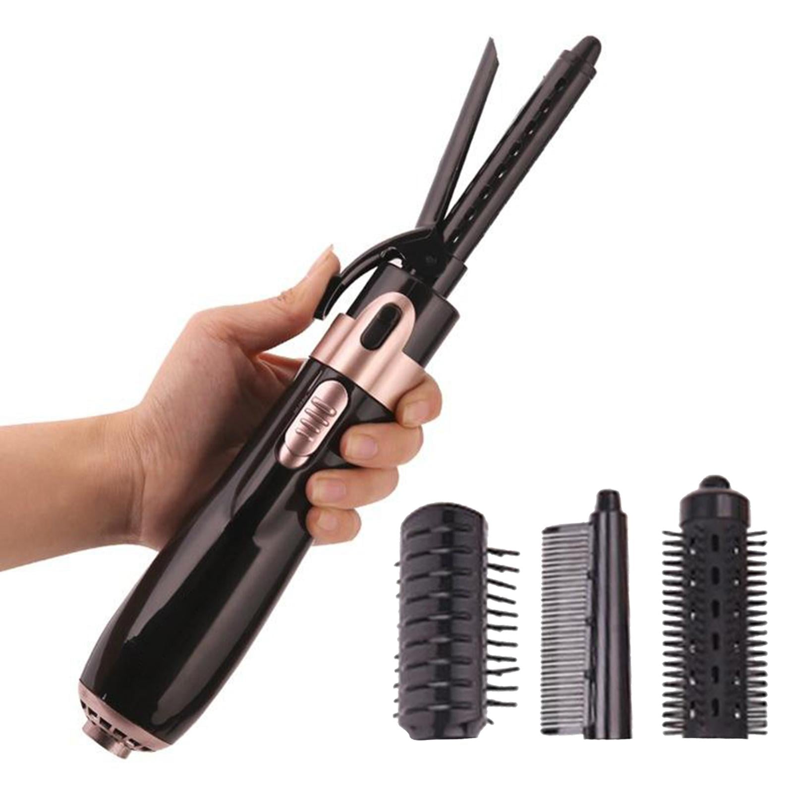 4 in1 Hot Air Brush Dryer Curling Rotating Rod Hair Styling Comb Tools