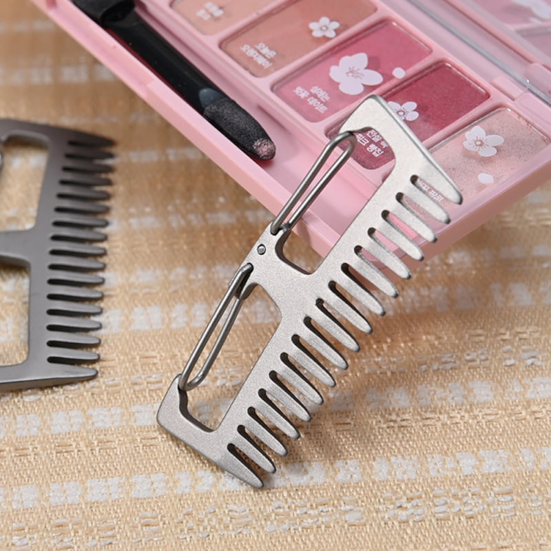 Magazine Pure Titanium Comb Lice Comb Key Buckle Anti-static ...