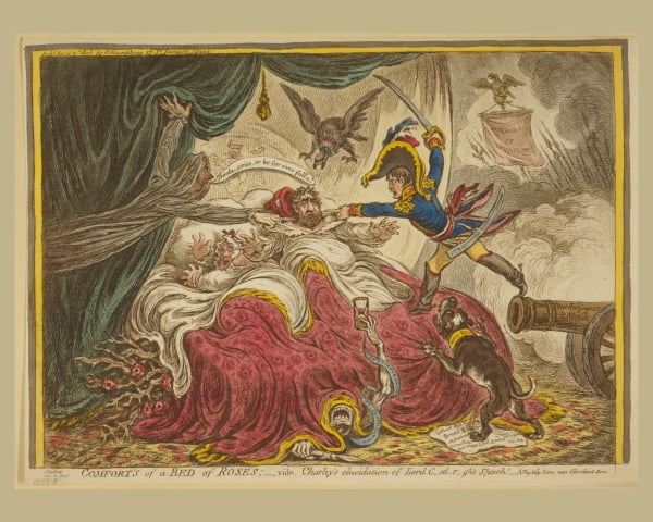 Print: Comfort Of A Bed Of Roses, 1806 - Walmart.com