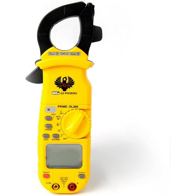 UEi DL369 Digital Clamp Meter HVAC Auto-Ranging 4000 Counts Volt Meter ...