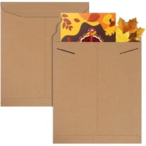 20 Pack Natural Brown Paperboard Rigid Mailers 9.75" x 12.25" Self-Seal ...