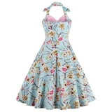 IBTOM CASTLE Womens 1950s Vintage Rockabilly Princess Pageant Prom ...
