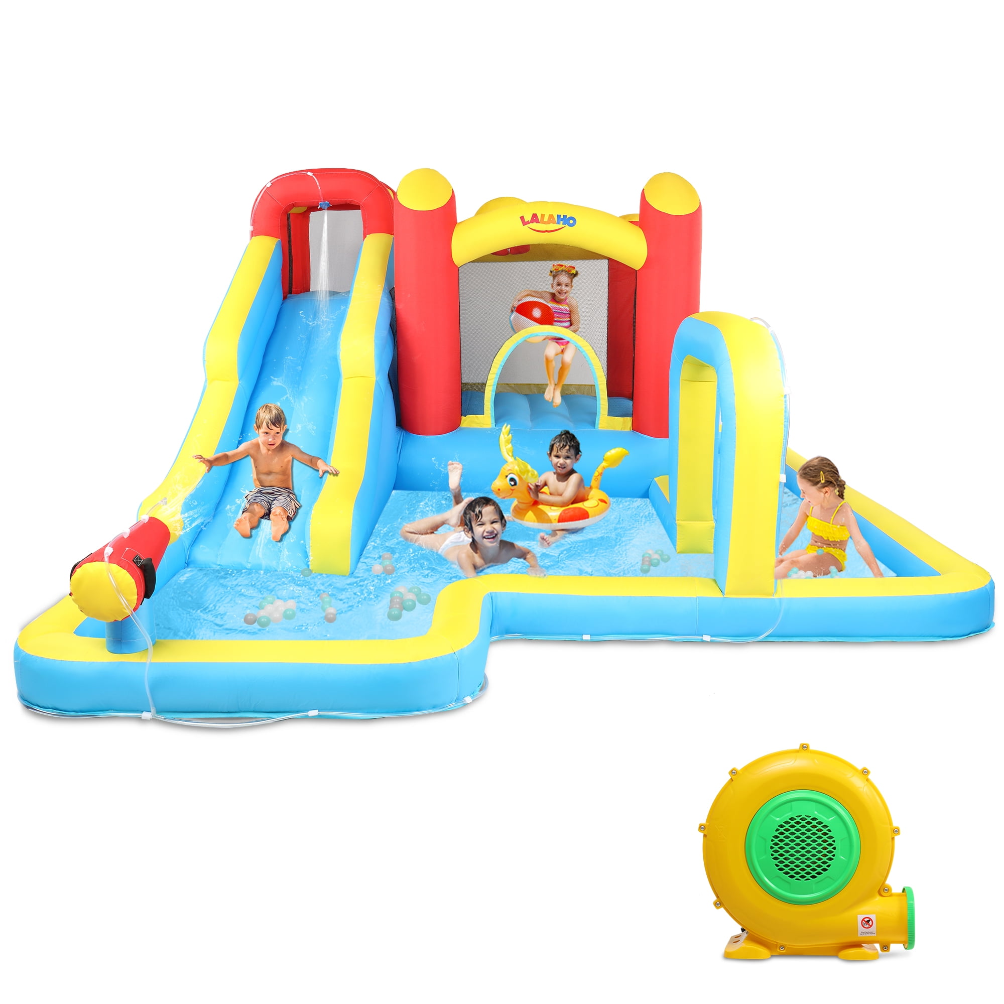 Ktaxon Inflatable Bounce House, Water Slide Bouncer with Water Gun ...