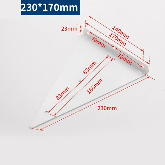 FANJIE Triangle Shelf Support Brackets Heavy Duty Wall Mounted ...