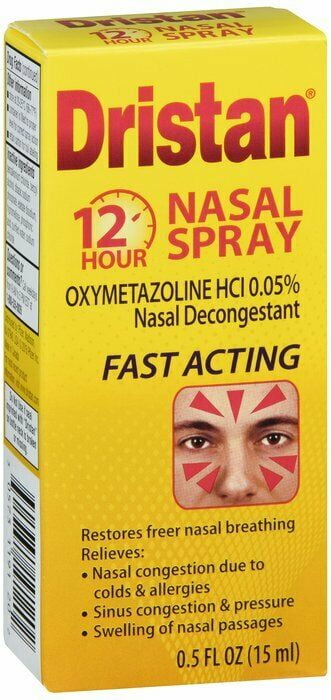 Dristan Nasal Decongestant 12-Hr Nasal Spray - 0.5 oz - 2 Pack ...
