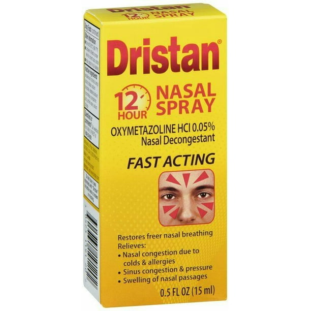 Dristan Nasal Decongestant 12-Hr Nasal Spray - 0.5 oz - 2 Pack ...