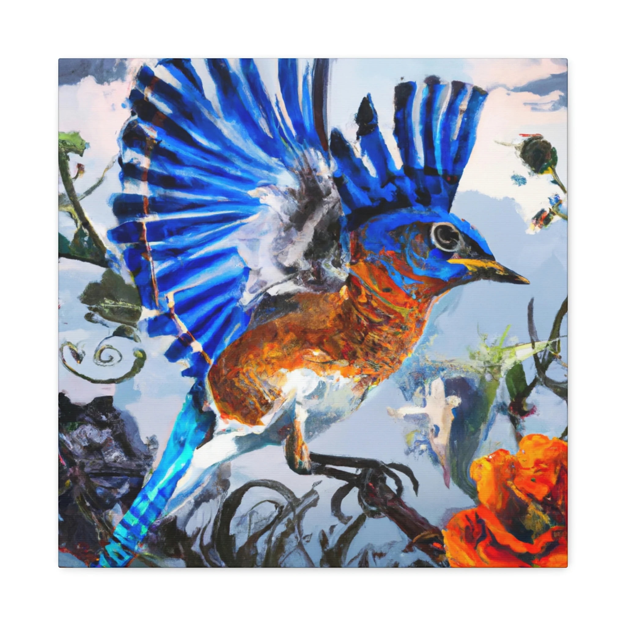 Bluebird of Baroque. - Canvas - Walmart.com