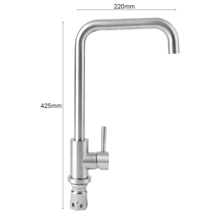 304 Stainless Steel Faucet Kitchen Taps Lead-Free Single Handle Pull ...