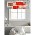 Kitchen Valances for Window, Abstract Graffiti Color Block Light ...