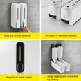 300ml ABS Wall-Mounted Manual Soap Dispenser with Transparent Window ...