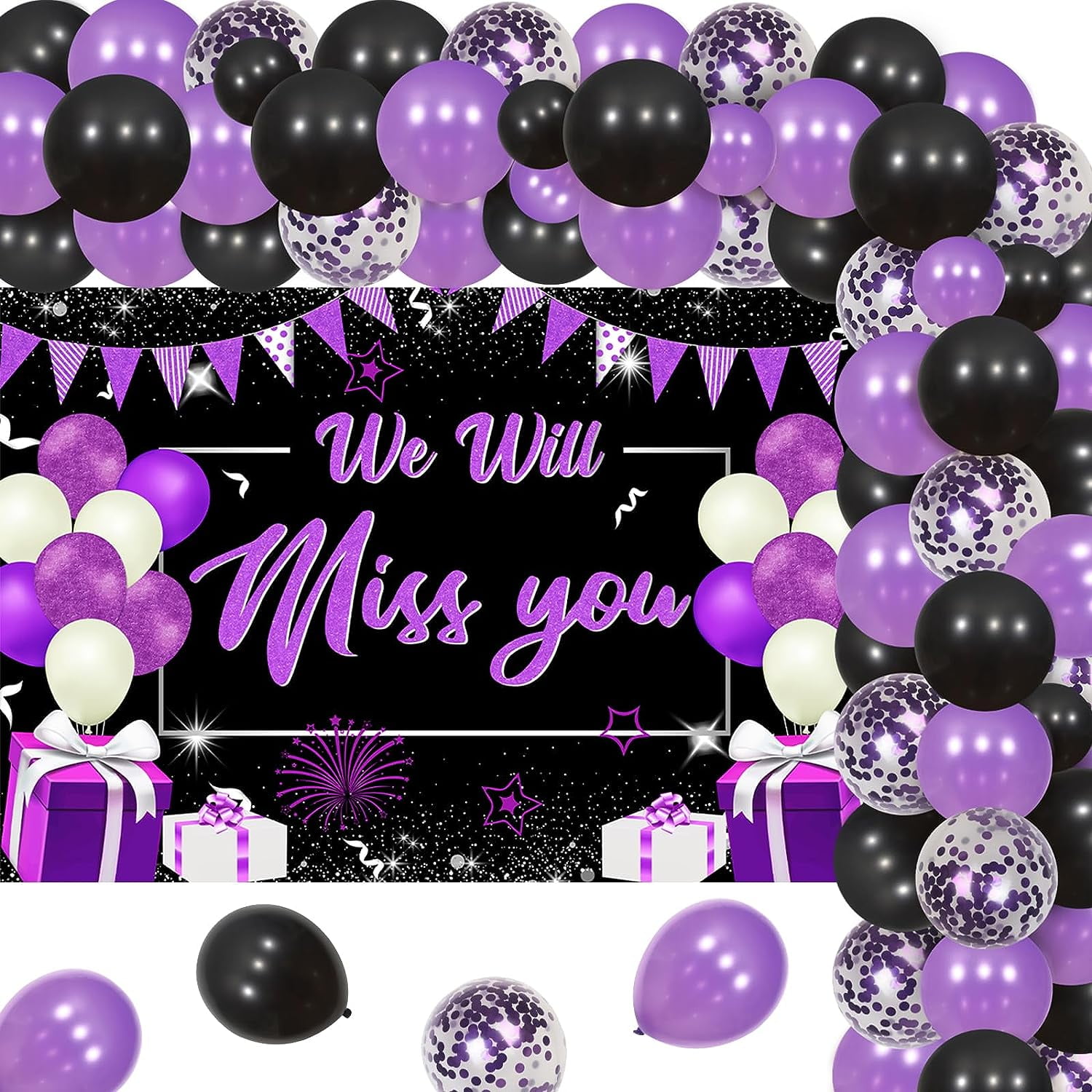 Farewell Party Decorations for Women Girls, We Will Miss You Party ...