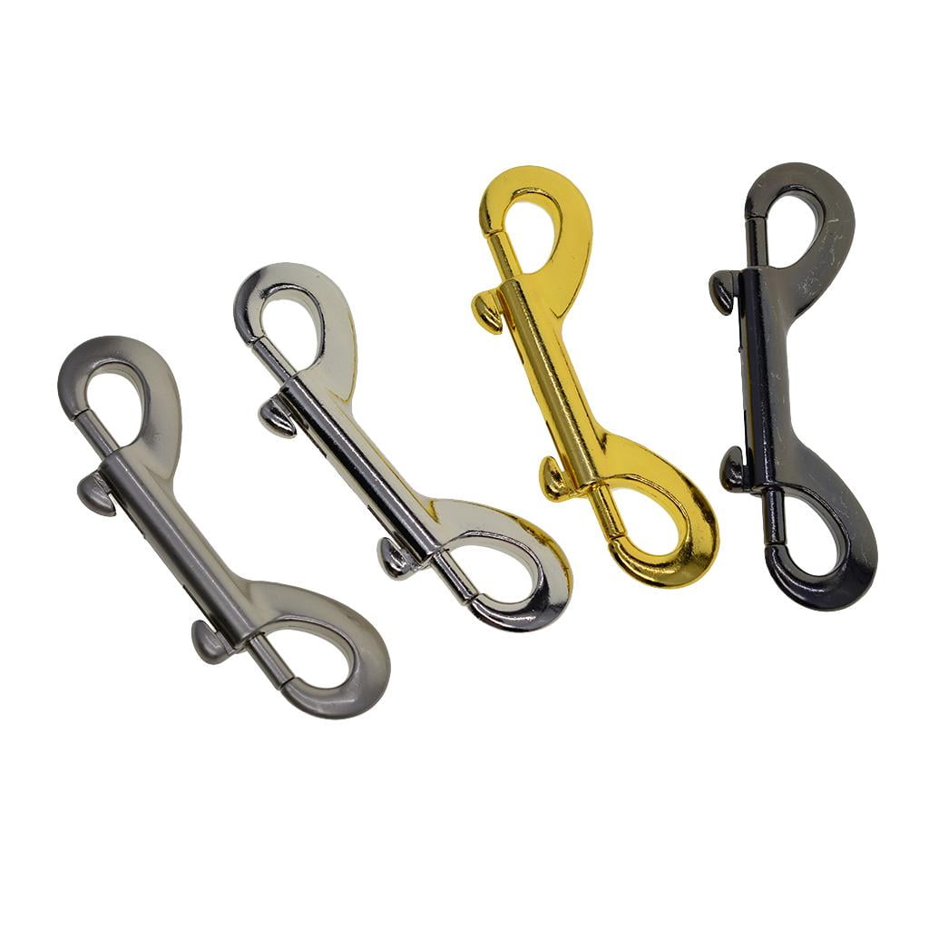 3.5'' Double Ended Bolt Snaps Hook Zinc Alloy Chain Metal Clips Key ...