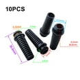10pcs 5.5-10mm Cable Gland Connector PVC Strain Relief Cord Boot ...