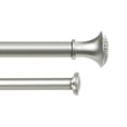General Double Curtain Rod Set with Trumpet Finials ,Multiple Lengths ...