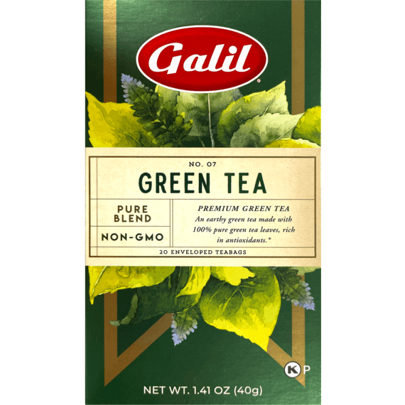 Green Herbal Tea | 20' Tea Bags | 1.41 oz | Galil - Walmart.com