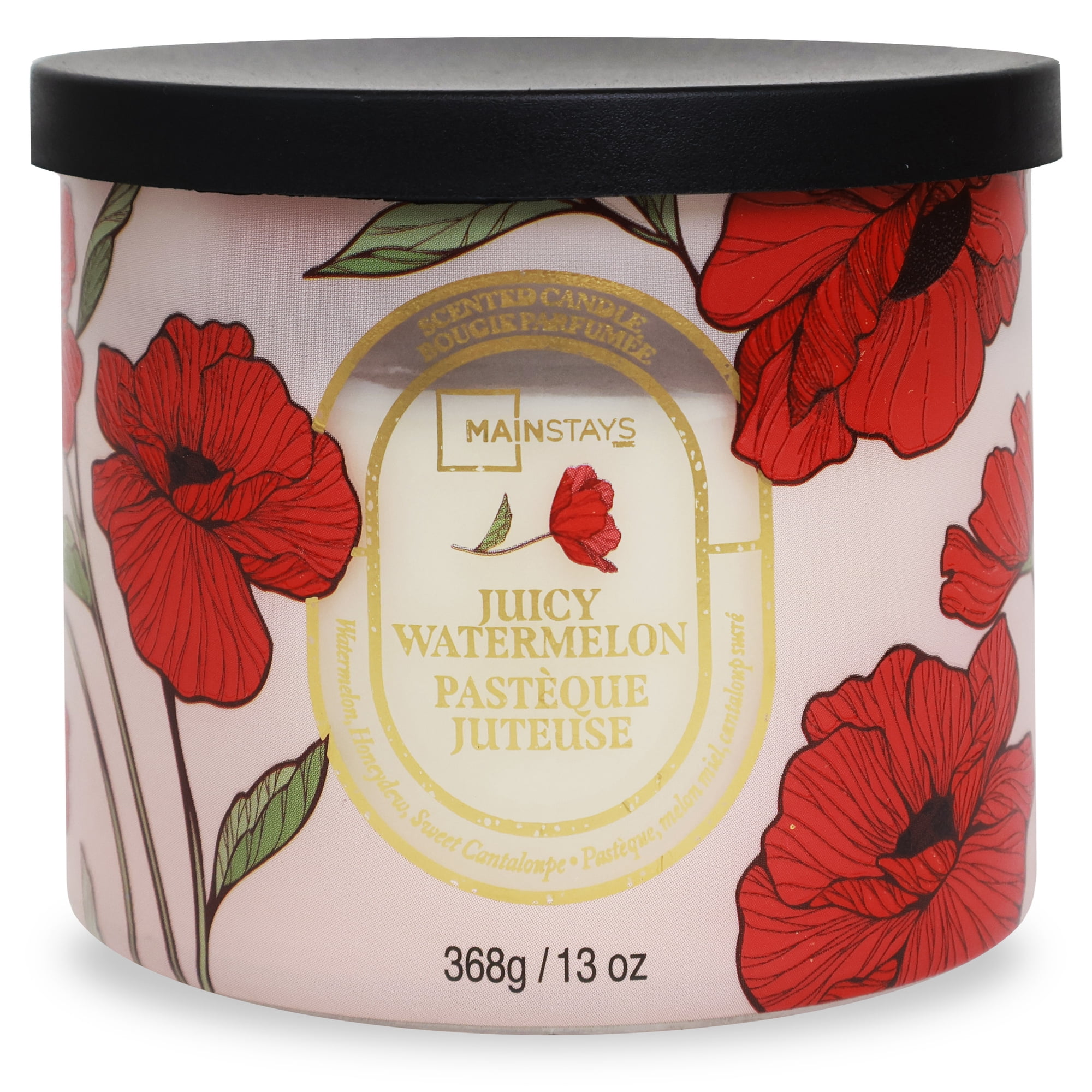 Click here for Mainstays 3-Wick Candle Floral Wrap With A Juicy W... prices