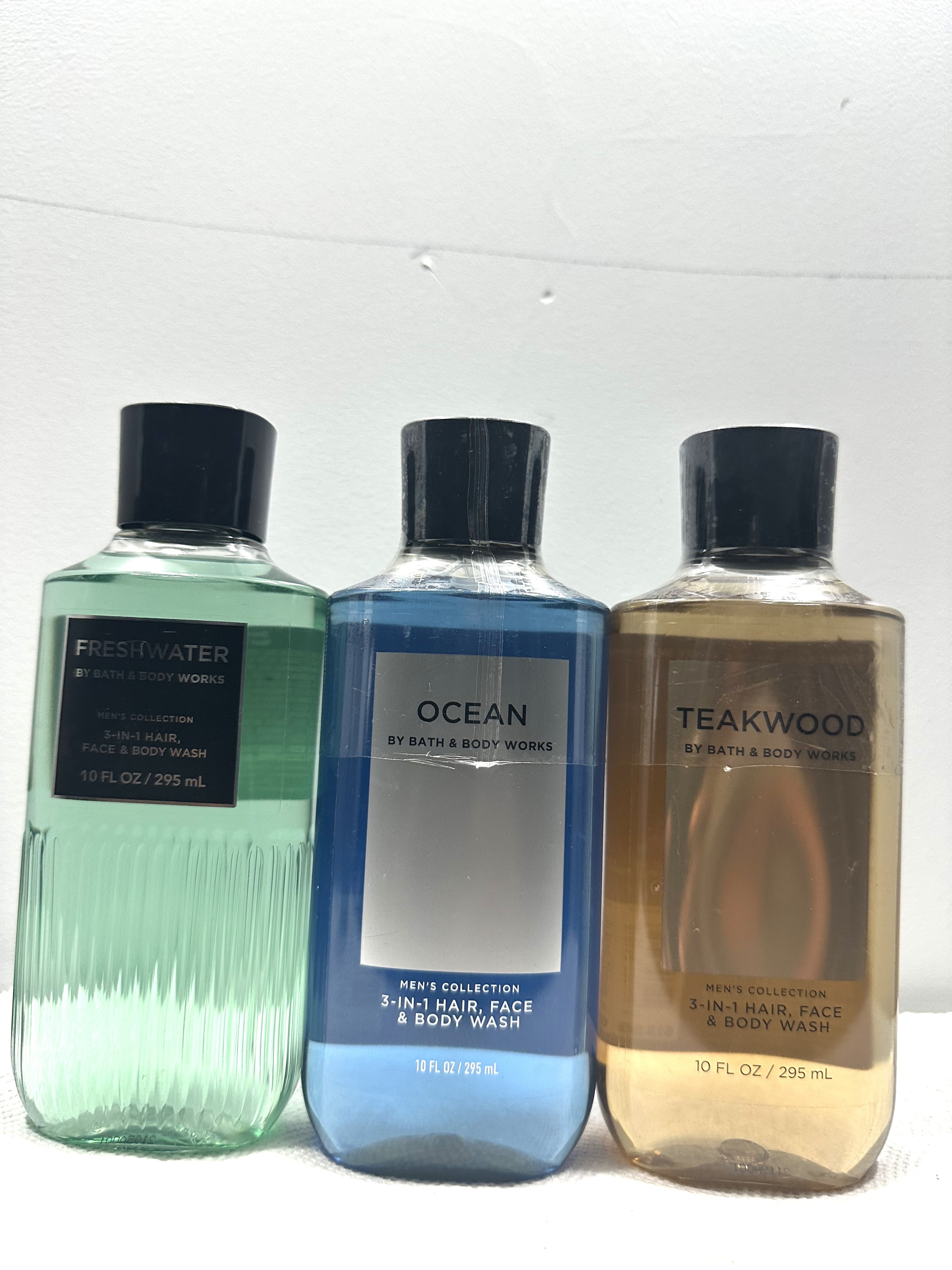 Bath & Body Works Men's Collection 3-in-1 Hair, Face, and Body Wash 3 ...